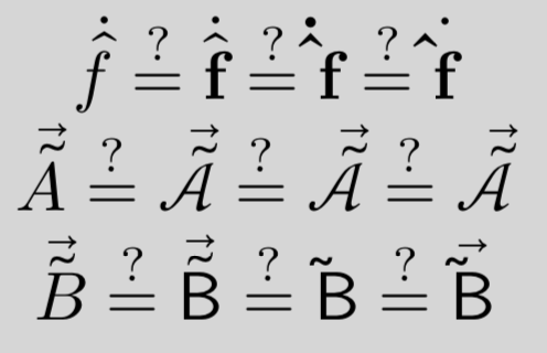amsmath: dbl accents forget their math alphabet and are sometimes badly ...