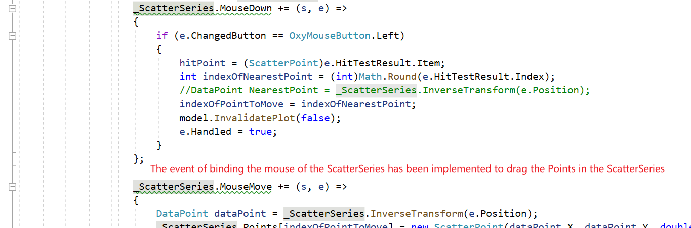 How to use plot mode to realize scattered point support dragging · Issue #1988 · oxyplot/oxyplot ...