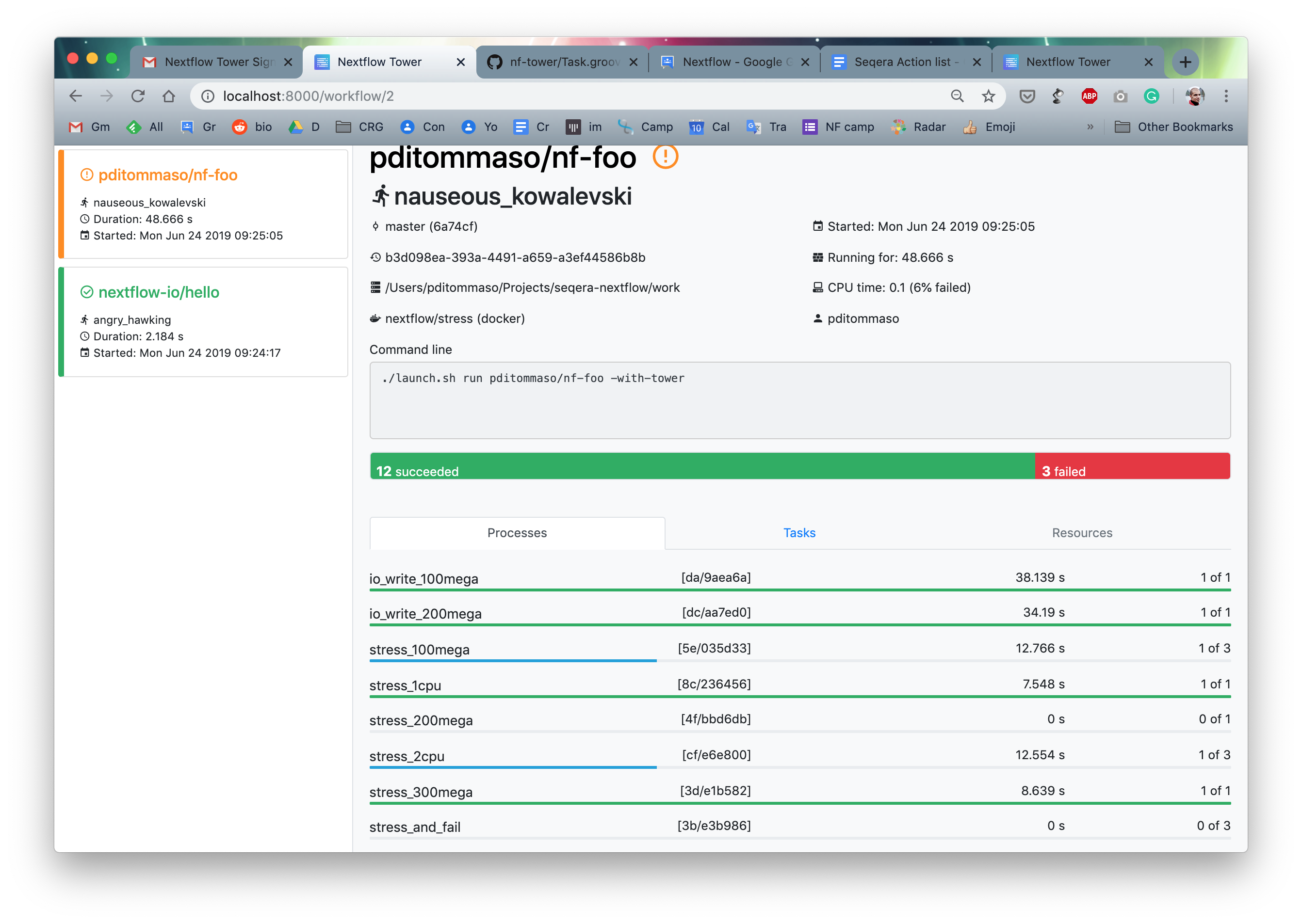 Incomplete process progress rendering · Issue #53 · seqeralabs/nf-tower · GitHub