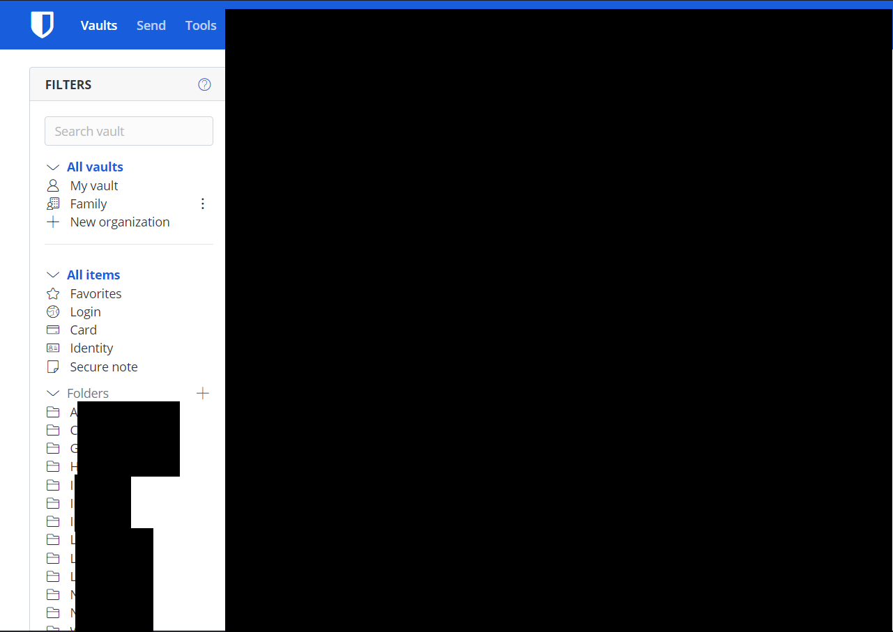 Personal vault folders only viewable in "All Vaults" view as Owner of a Family plan · Issue ...