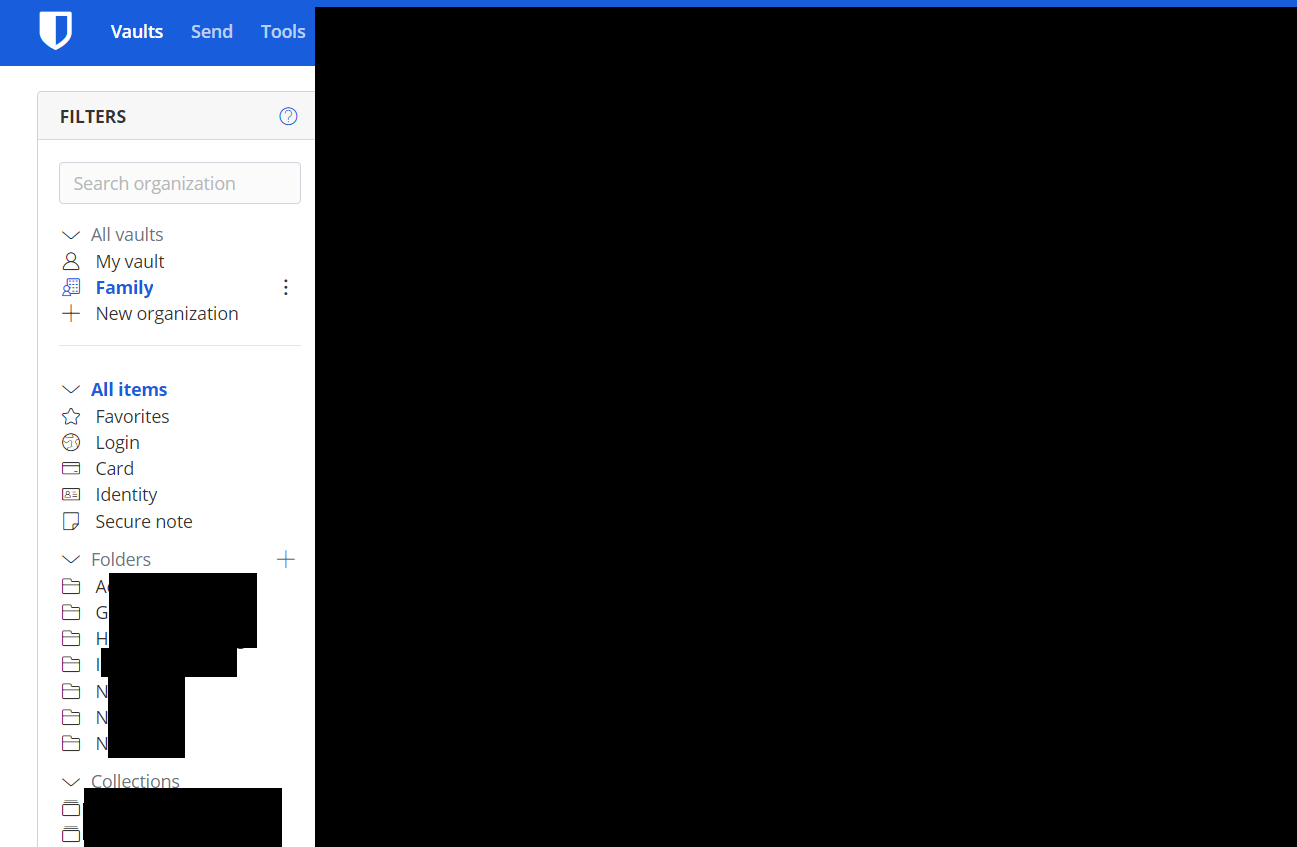 Personal vault folders only viewable in "All Vaults" view as Owner of a Family plan · Issue ...