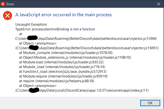 [Bug] Cannot Open after installing on Discord Canary · Issue #858 · BetterDiscord/BetterDiscord ...