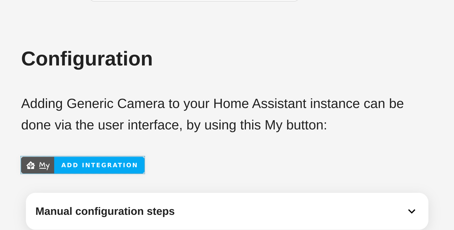 Error when adding a Generic Camera from HA Docs Page · Issue #78355 · home-assistant/core · GitHub