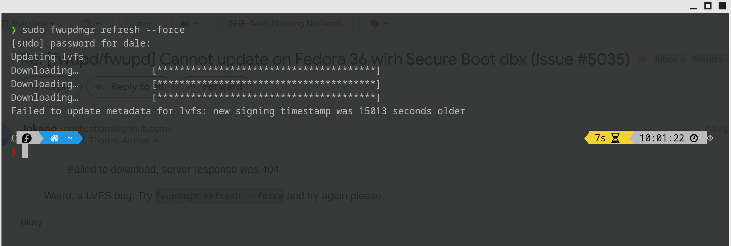 Cannot update on Fedora 36 wirh Secure Boot dbx · Issue #5035 · fwupd/fwupd · GitHub