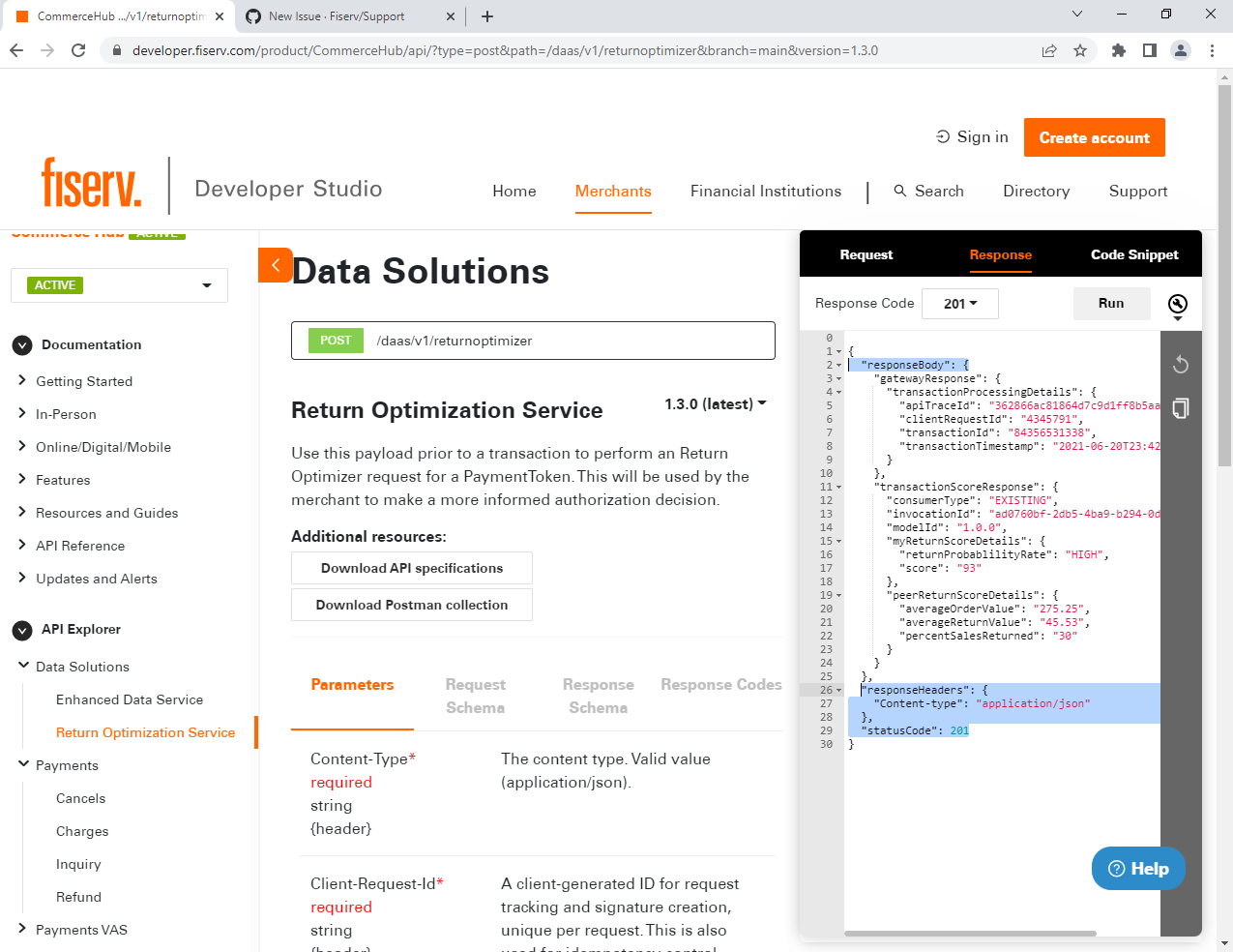 Additional elements added in Response Samples in PROD*** · Issue #207 · Fiserv/Support · GitHub