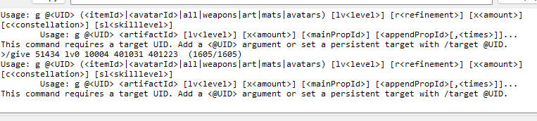 Import GOOD missing @UID · Issue #211 · jie65535/GrasscutterCommandGenerator · GitHub
