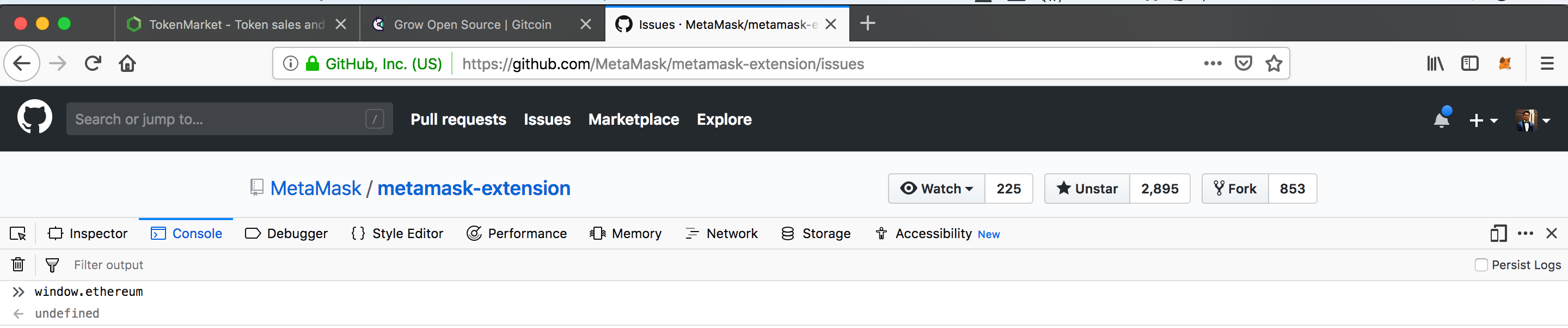`window.ethereum` and `window.web3` don't work in firefox for certain domains · Issue #5916 ...