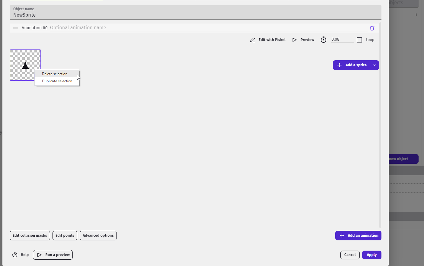 Collision not working after deleting frame · Issue #5541 · 4ian ...