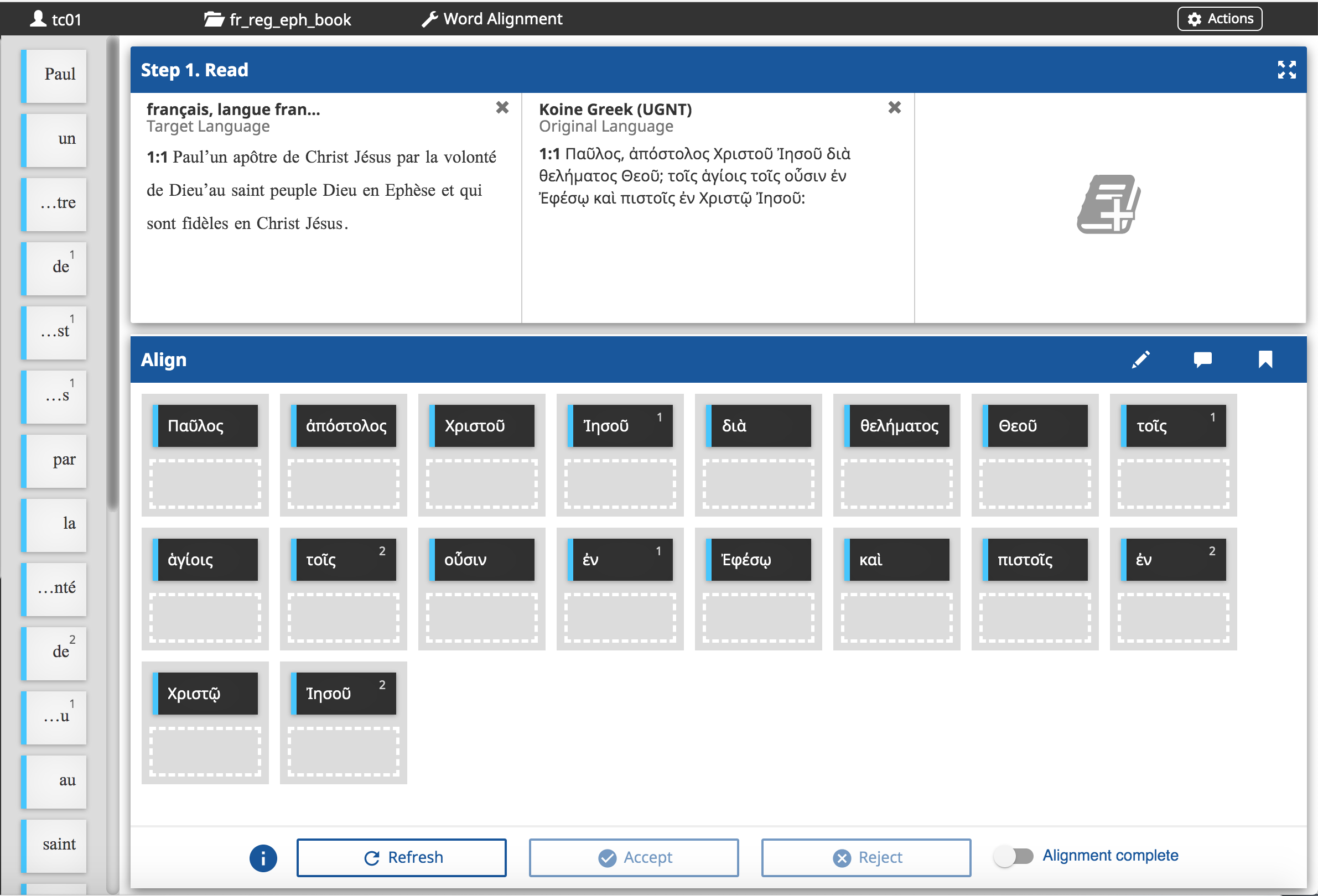 Rtl Support For Target Languages In Word Alignment Tool Wa · Issue 5197 · Unfoldingword 6442