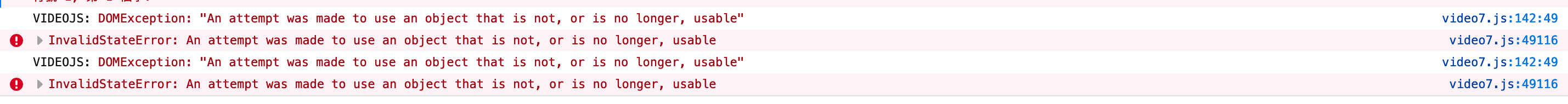 InvalidStateError: An attempt was made to use an object that is not, or ...