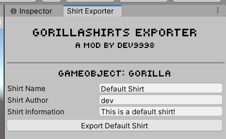 GitHub - developer9998/GorillaShirtsUnityProject: A Unity Project for making your own Gorilla ...