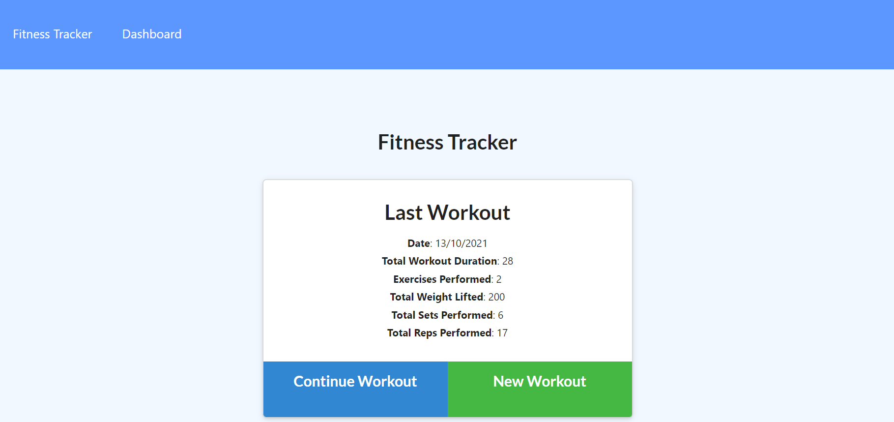 GitHub - BlakeGeo/Workout-Tracker