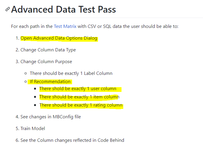 Advanced Data options is not available for "Recommendation" Scenario ...