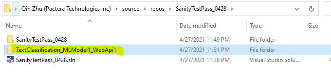 Model Builder Error: The project file could not be loaded when want to ...