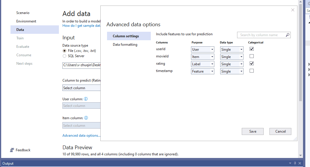 Should Not Enable Save Button If Select Multiple Label Or Item Purpose In Advanced Data Option