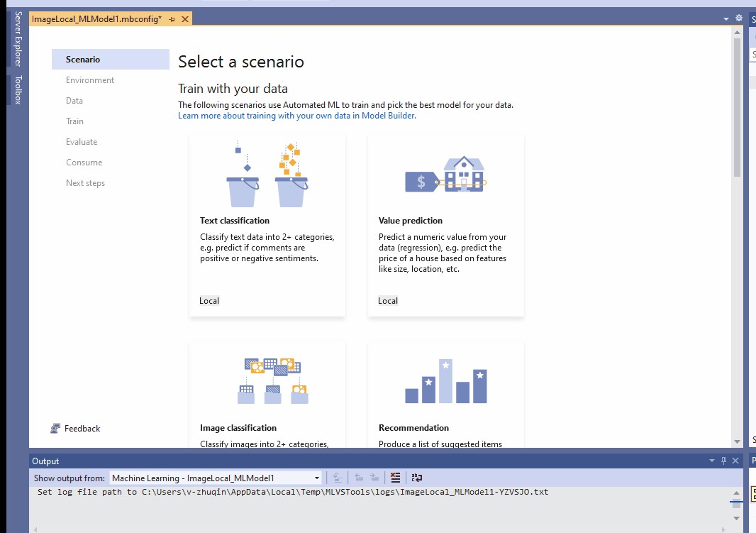 Model Builder Error: The process cannot access temp file as being used by another process ...