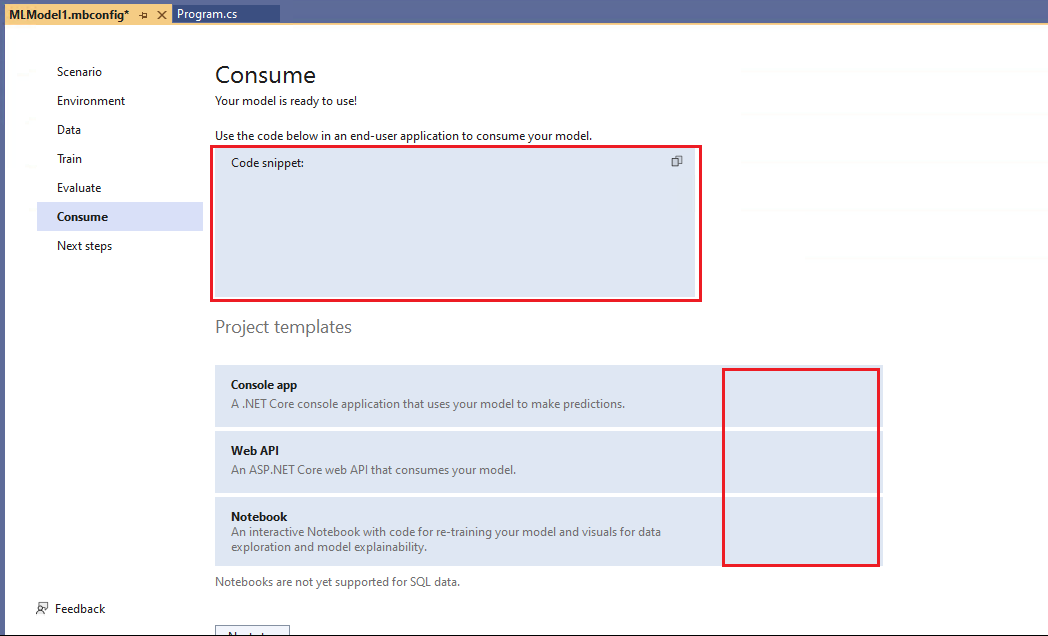 No code snippet and "Add to solution" buttons on Consume page. · Issue #1872 · dotnet ...