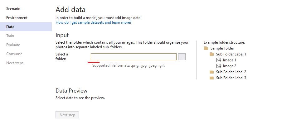 The input field is not focused. · Issue #1880 · dotnet/machinelearning-modelbuilder · GitHub