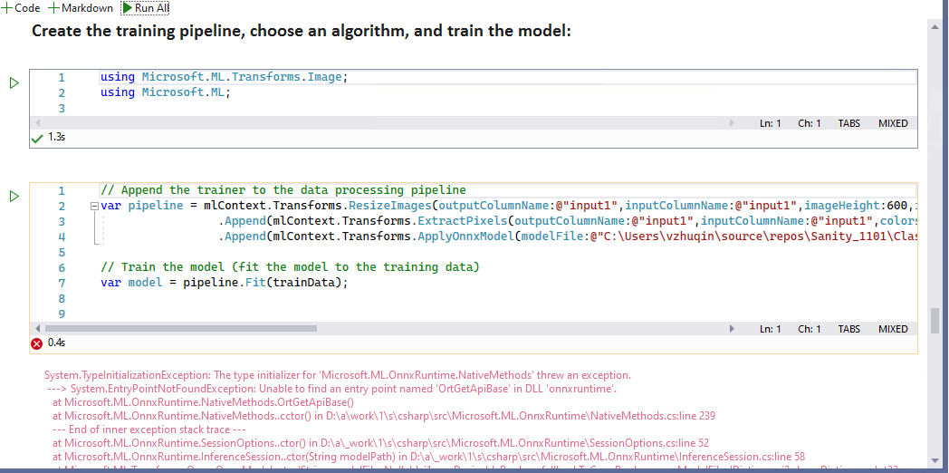 Errors for running Notebook of Object detection. · Issue #1890 · dotnet/machinelearning ...