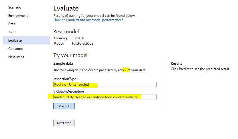 Pre-filled the row 2 data on Evaluate page. · Issue #1946 · dotnet ...