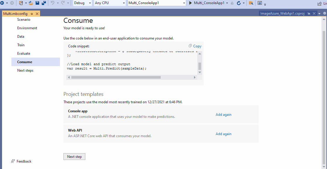 The mbconfig file becomes unsaved after stop debugging. · Issue #1954 · dotnet/machinelearning ...