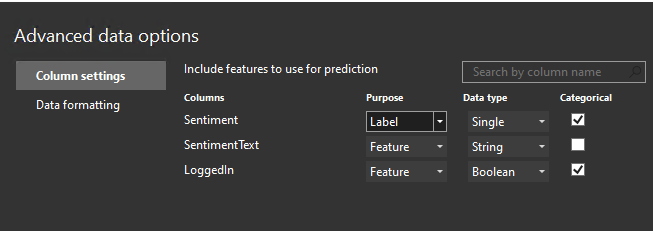 Run WebAPI fail with Boolean data type column. · Issue #1977 · dotnet/machinelearning ...