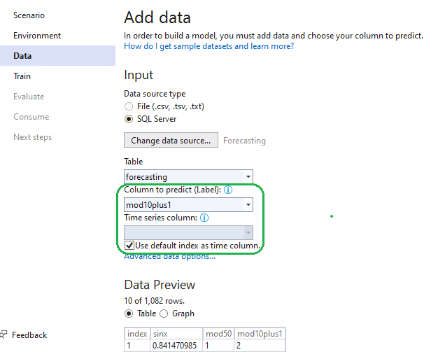 Forecasting Training Error For Data Source From Sqlpassword · Issue 2017 · Dotnet