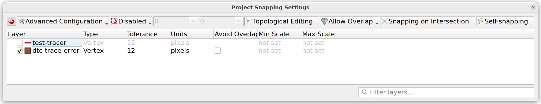 Snapping/Tracing made not possible by Dynamic Temporal control · Issue #50514 · qgis/QGIS · GitHub
