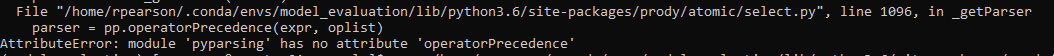AttributeError: module 'pyparsing' has no attribute 'operatorPrecedence' · Issue #2 · ishidalab ...