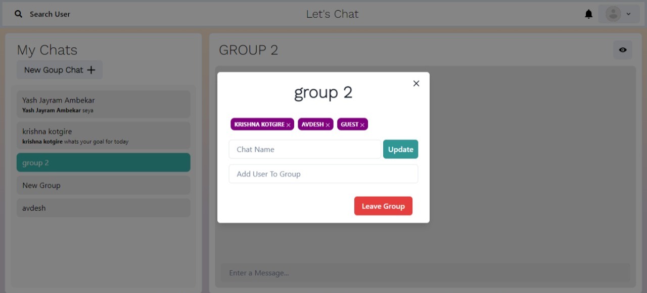 GitHub - Yash4119/MERN_Lets_Chat_App: • Let’s Chat is a Mern Stack Chat Application Which ...