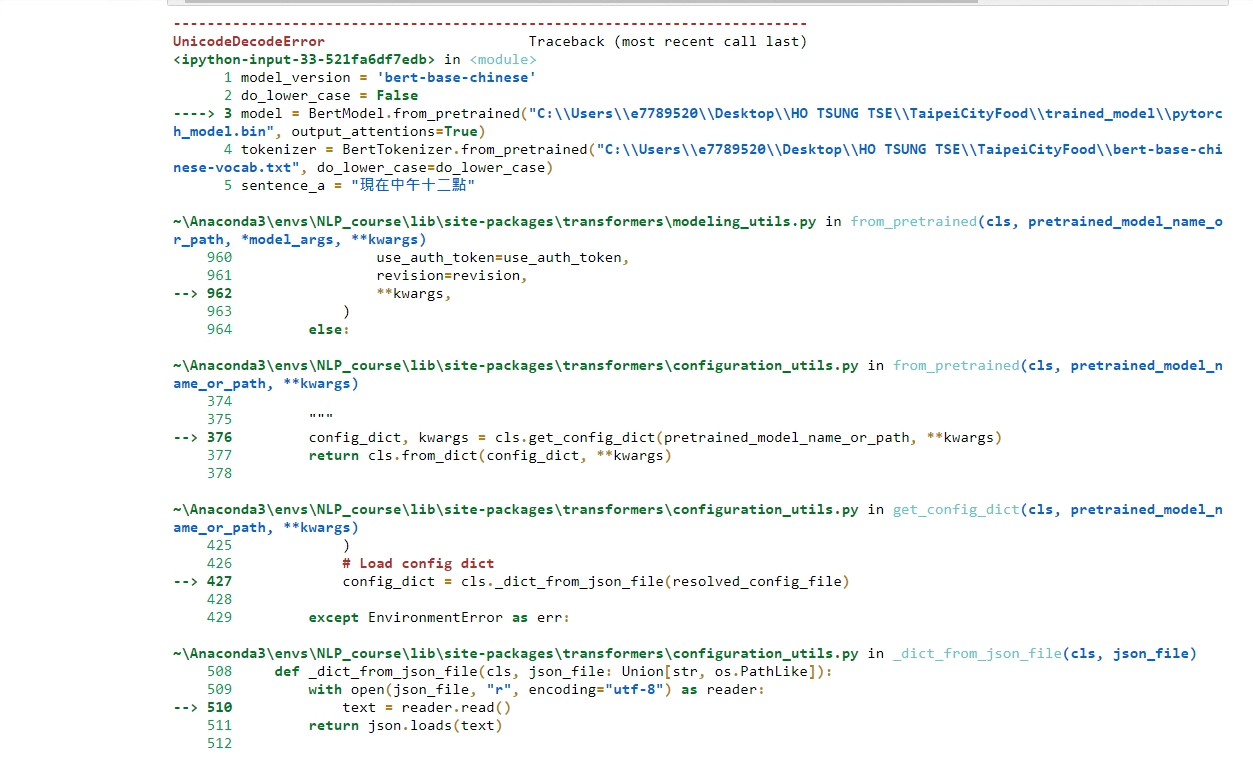 Question for use BertViz on my own model · Issue #69 · jessevig/bertviz · GitHub