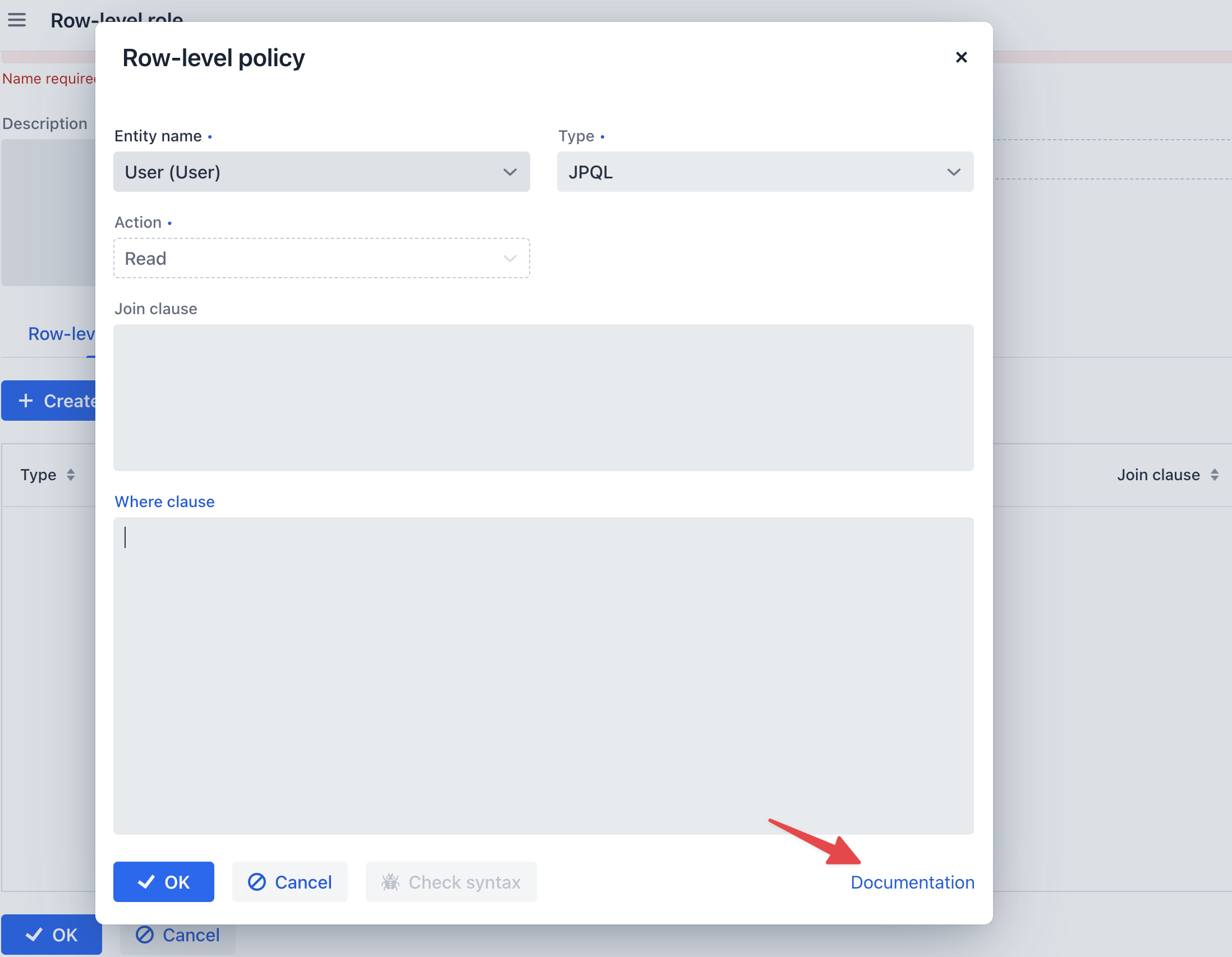 Row-Level policy screen documentation link points to russian Jmix documentation · Issue #1176 ...