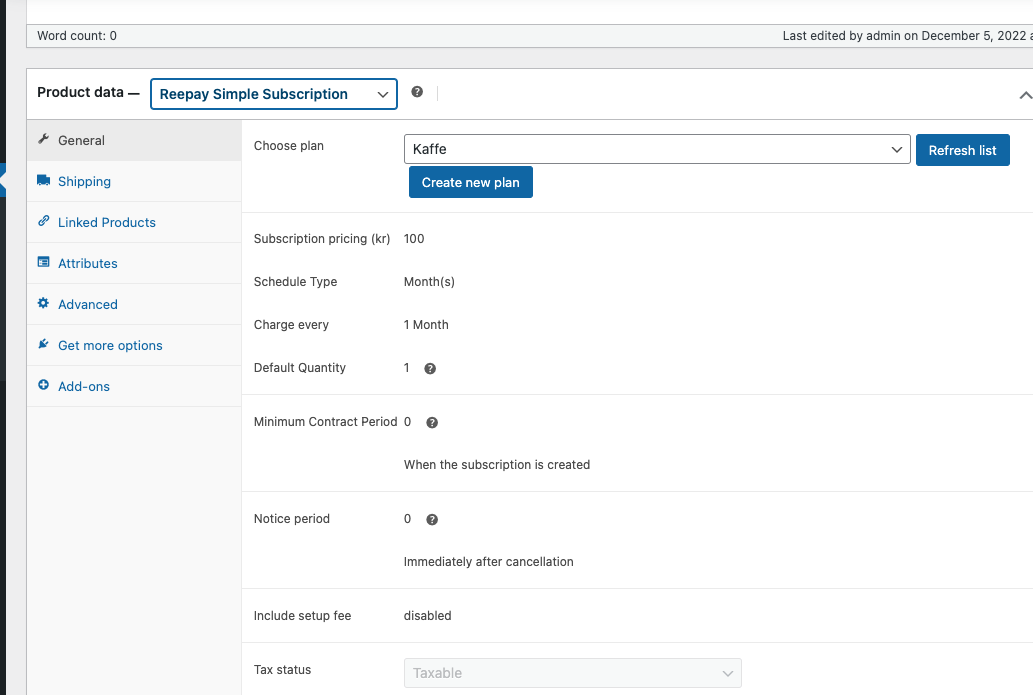 Force create and update plan, add-on and discount to be done in Reepay ...