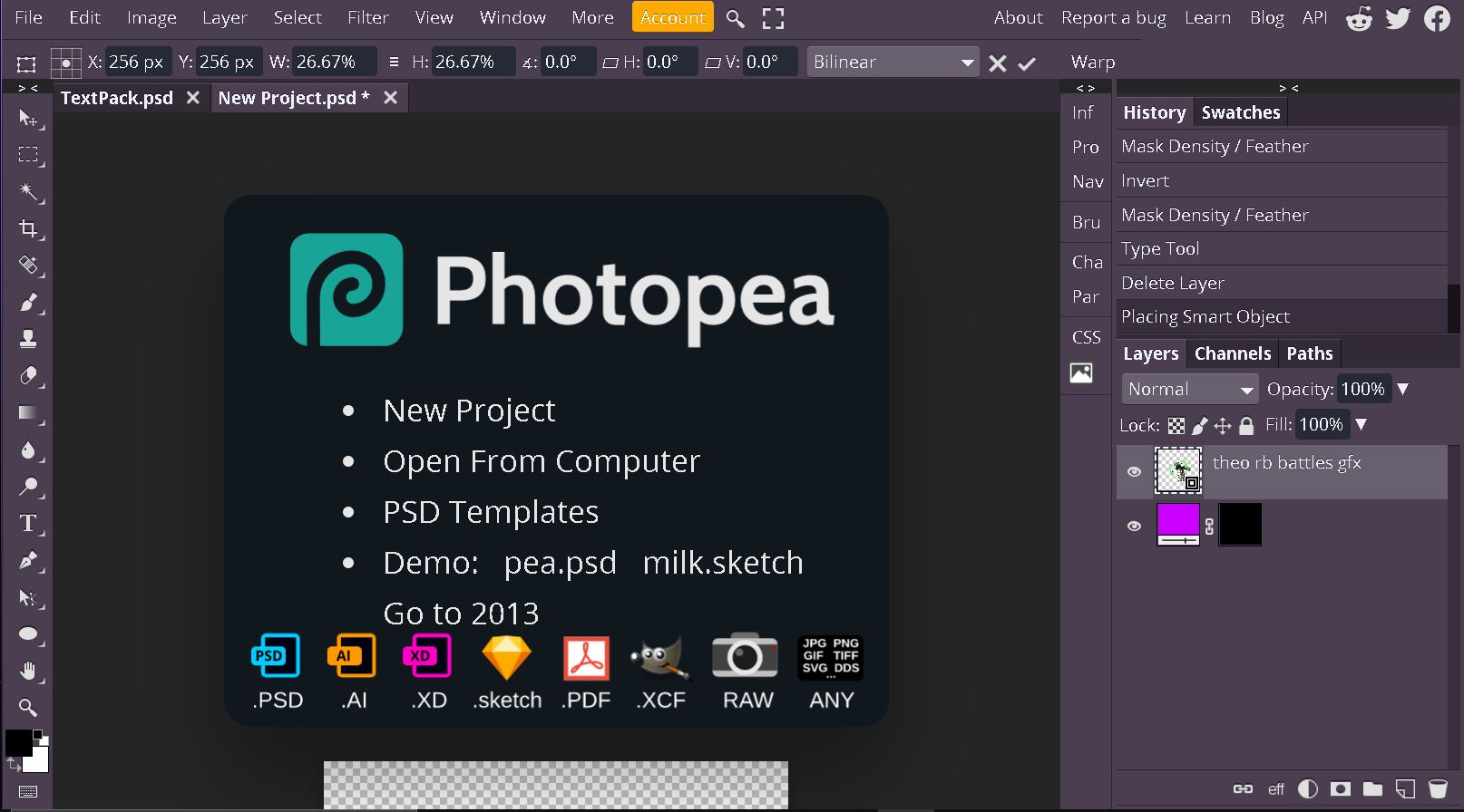 importing image sometimes show main menu · Issue #3084 · photopea ...