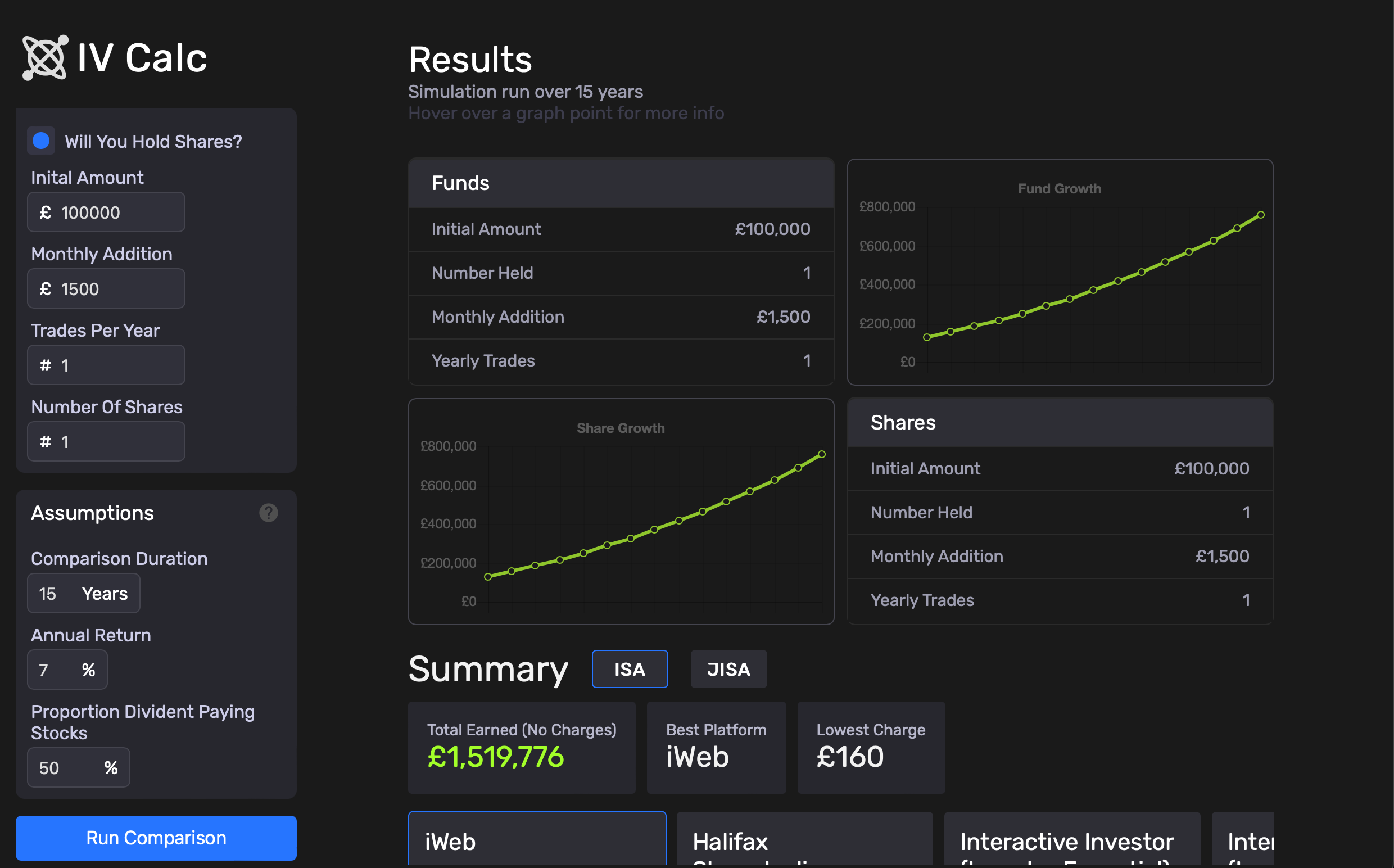 GitHub - AN1001/IVCalc: Wrapper and Investment platform comparer ...