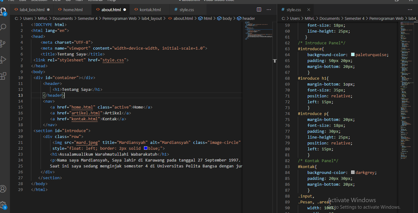 GitHub - Mardiansyah311910263/Lab4Web