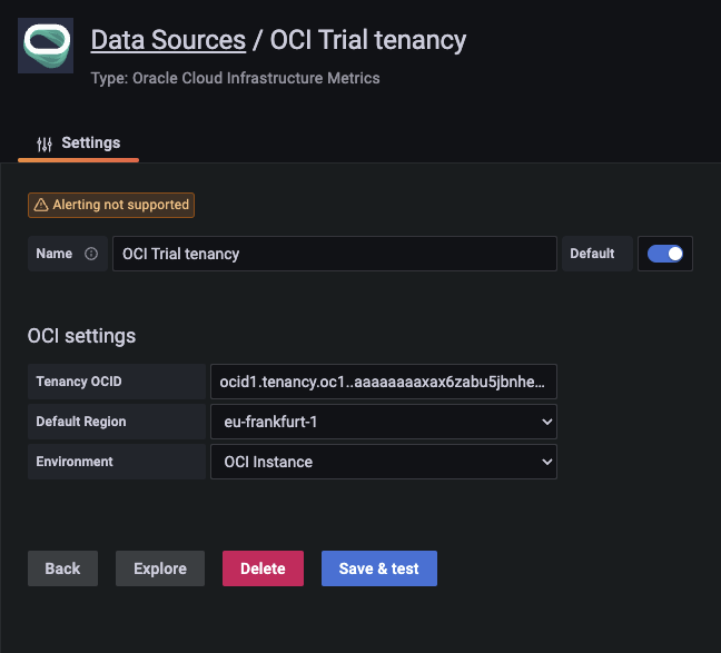 Not able to create multiple OCI datasources · Issue #100 · oracle/oci-grafana-metrics · GitHub