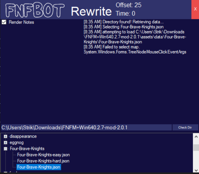 Unable to Load Map · Issue #73 · Kade-github/FNFBot · GitHub