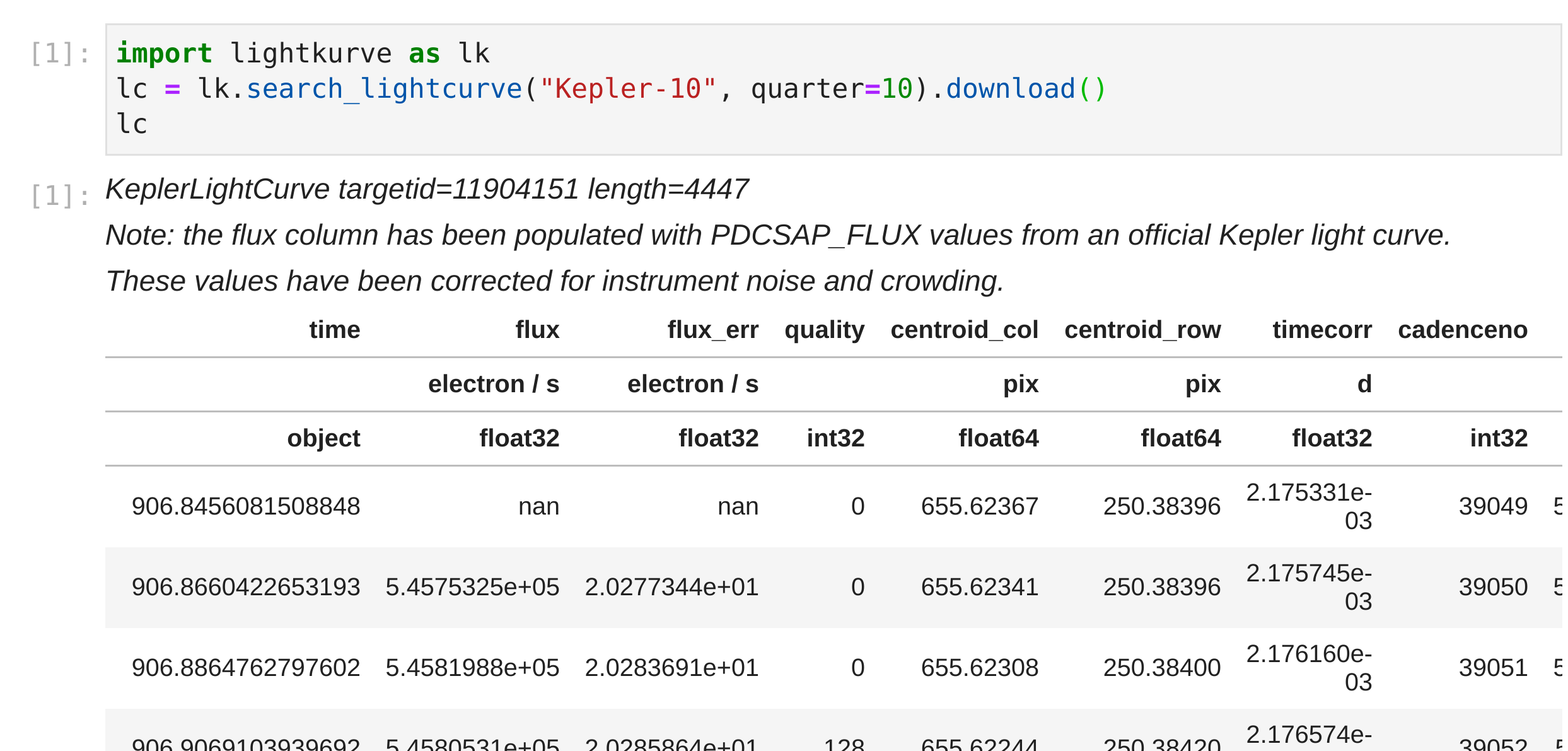 The use of .flux with different lightkurve objects · Issue #781 ...