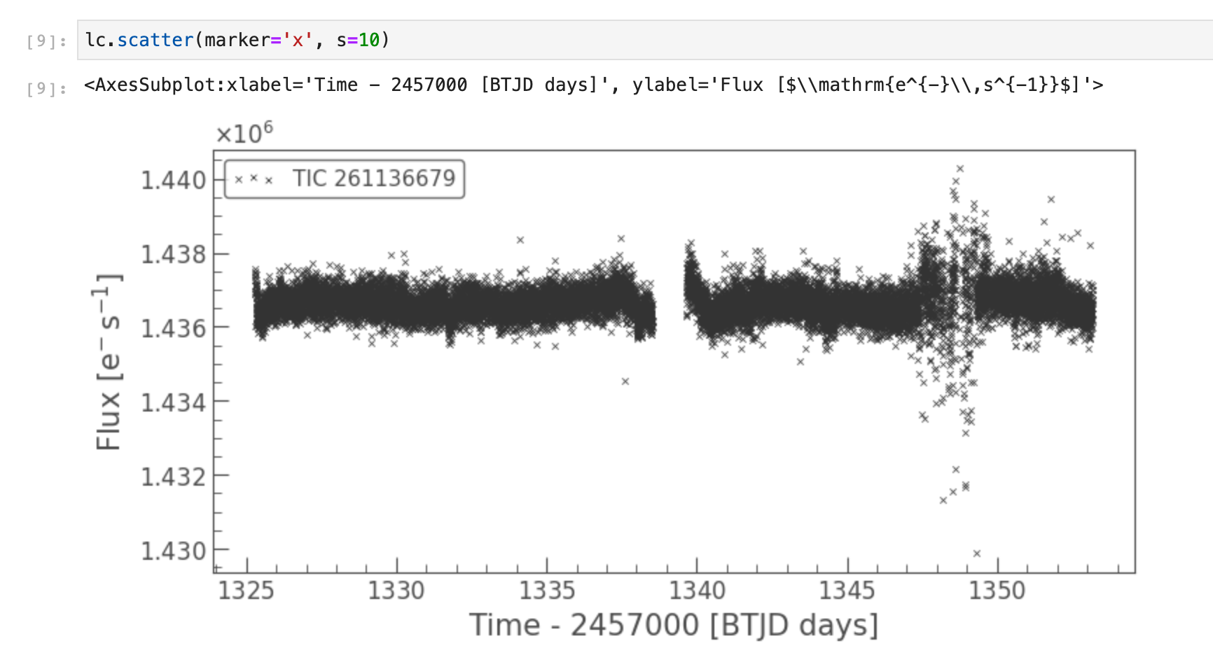 Lightcurve.scatter() : marker appears to be ignored · Issue #897 · lightkurve/lightkurve · GitHub