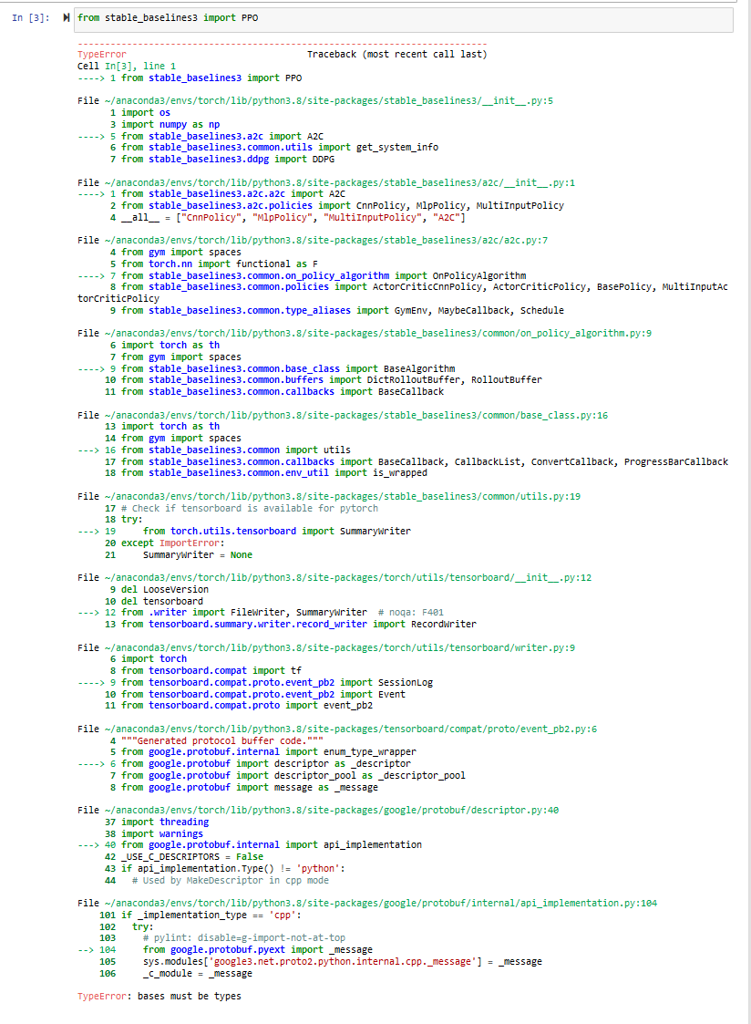 import raises TypeError: bases must be types, Please help me · Issue ...