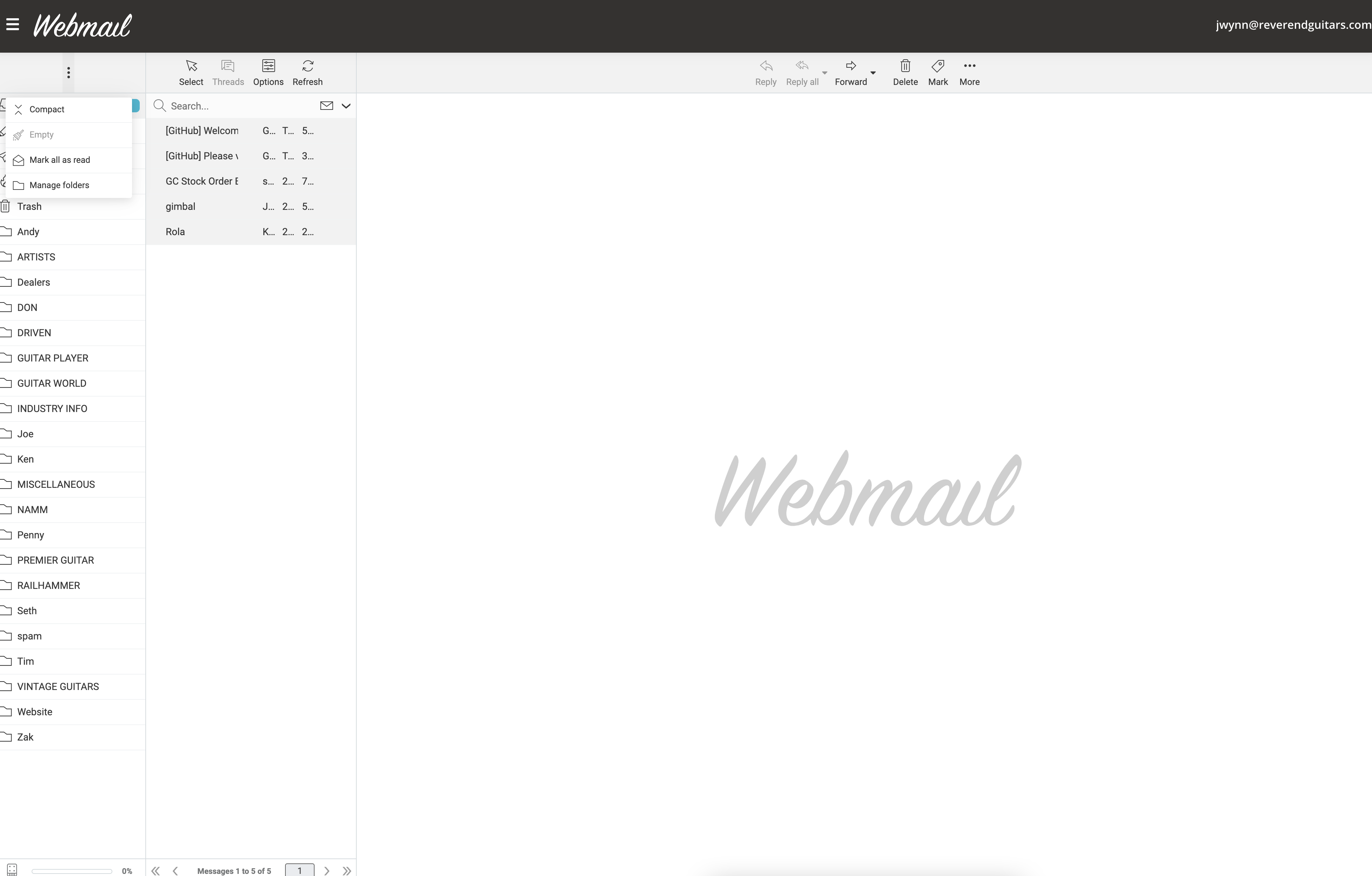 Missing menu bar, cannot compose emails · Issue #7985 · roundcube/roundcubemail · GitHub