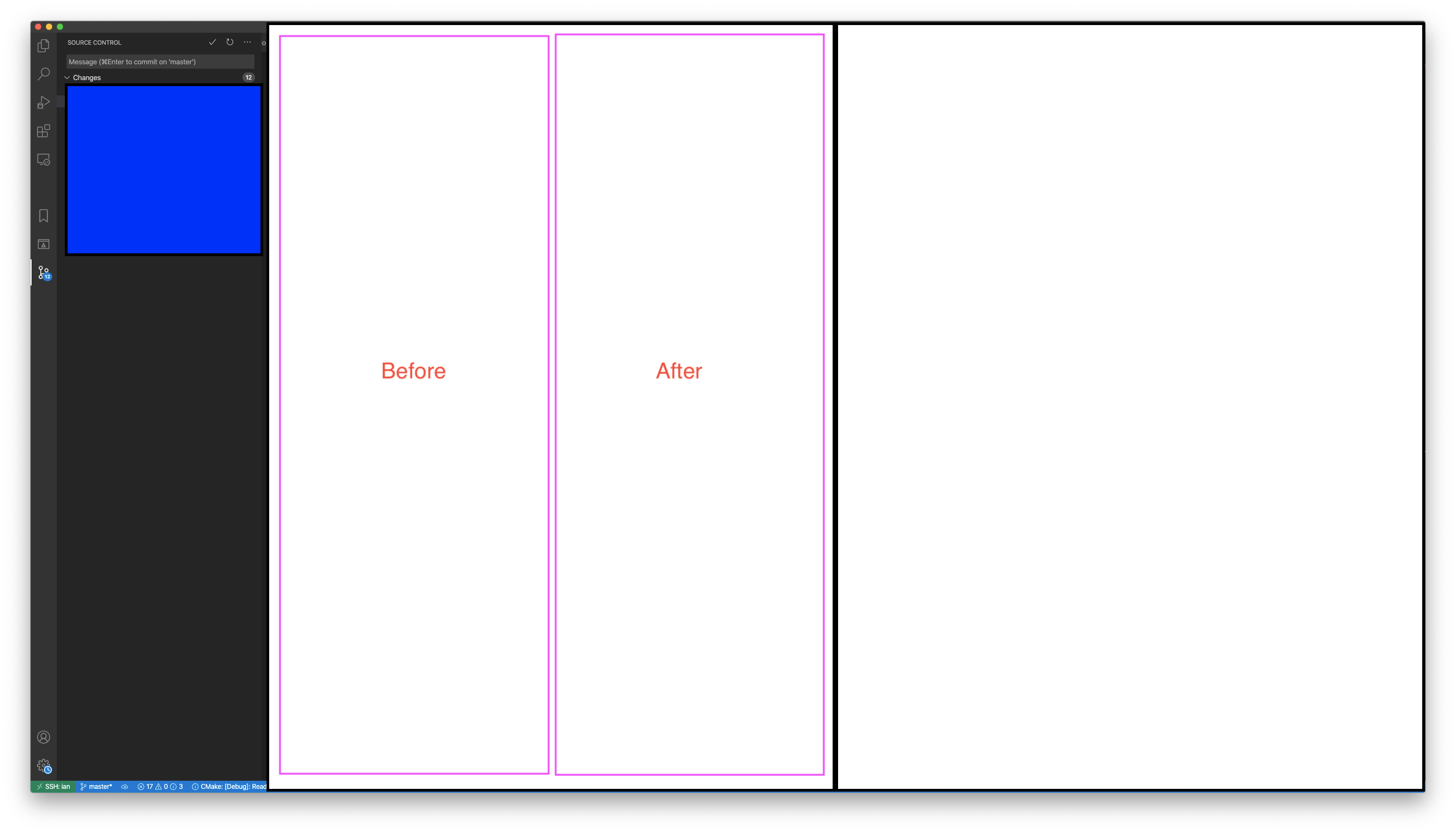 Option To Always Open The Diff editor In Full Window Disregarding The