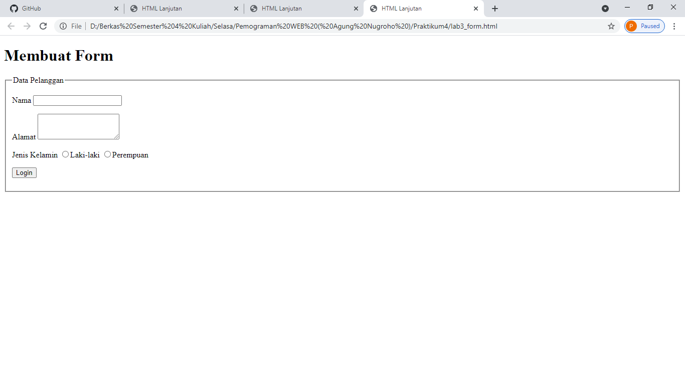 Github Putera Priyanto Lab3web