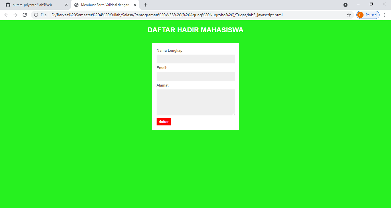 GitHub - putera-priyanto/Lab5Web
