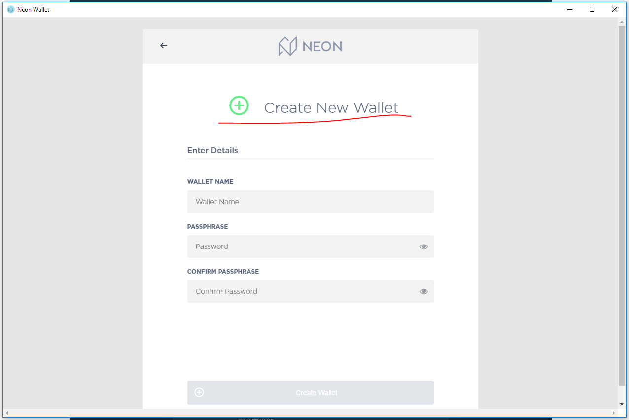 Update design for creation/import in Home container view · Issue #1338 · CityOfZion/neon-wallet ...