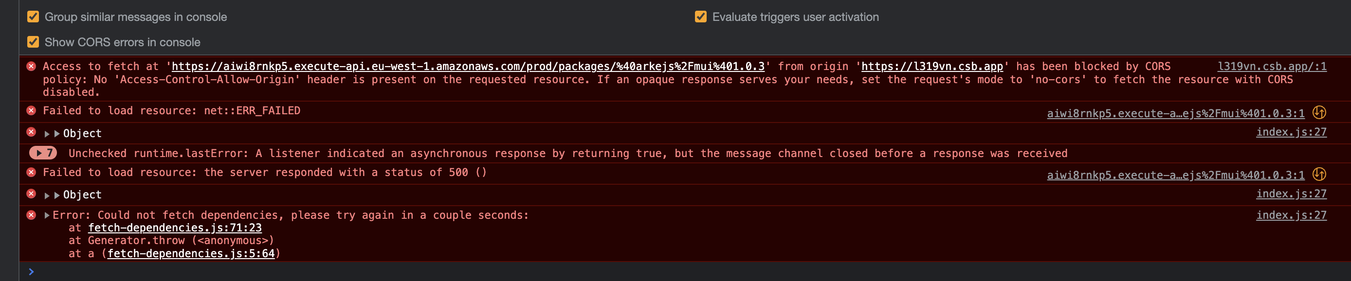 Could not fetch dependencies, please try again in a couple seconds · Issue #7162 · codesandbox ...