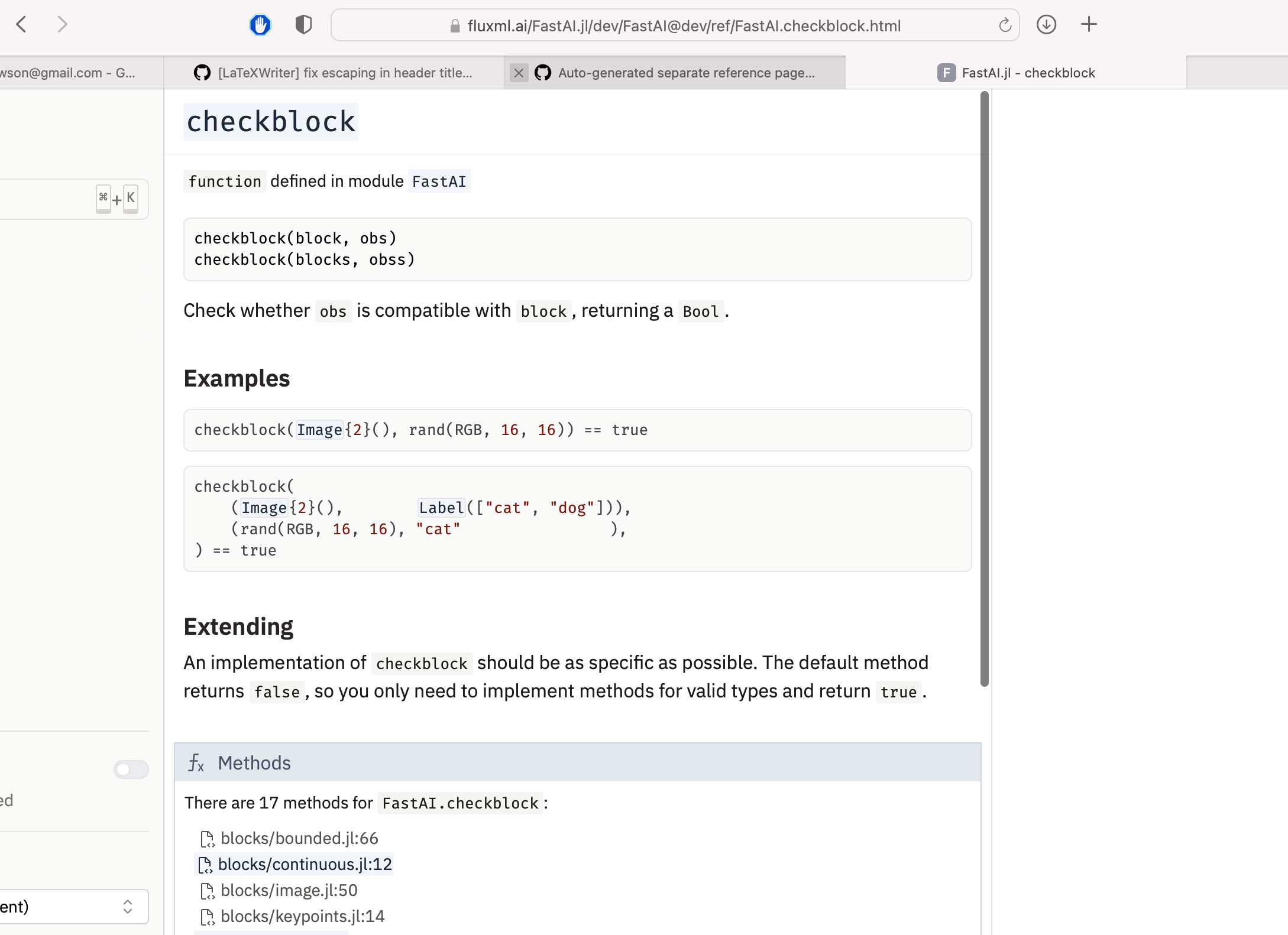 Auto Generated Separate Reference Pages For Julia Objects Docstrings · Issue 2133 · Juliadocs