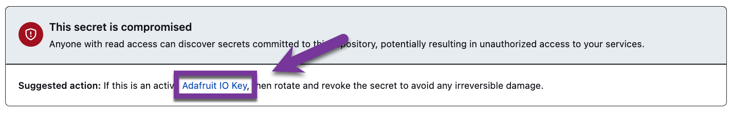 Secret scanning alerts link to providers’ docs - GitHub Changelog