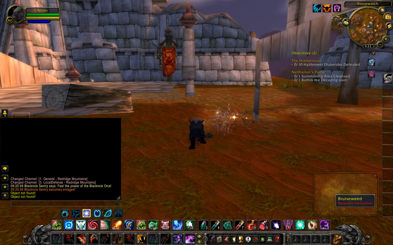 Redridge Mountains - Bruiseweed Spawning Underneath Steps at Stonewatch ...